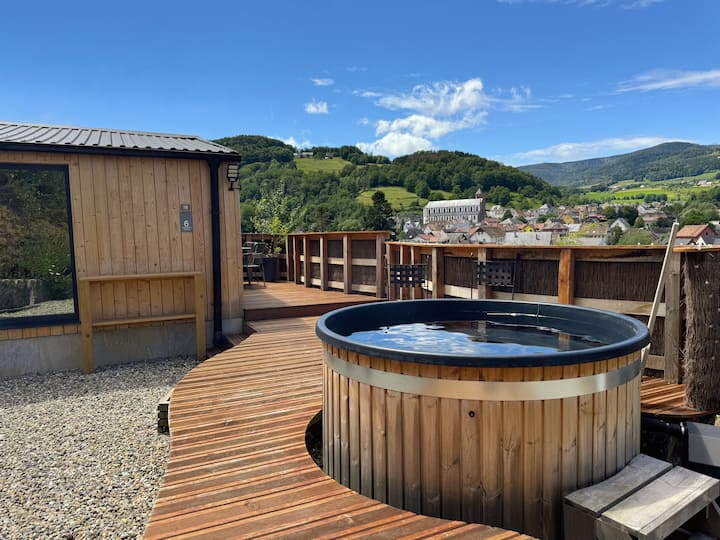 Tiny House Avec Vue & Bain Nordique Privé - Elsass