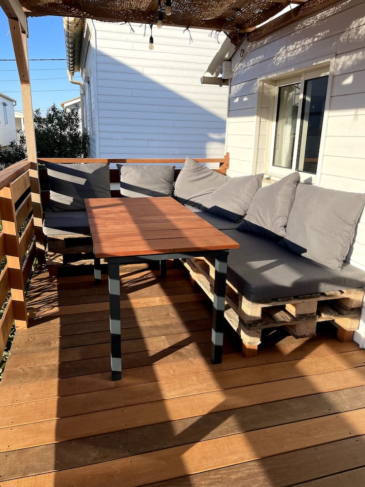 Authentique Chalet En Bois Vue Mer, Terrasse Calme - Gruissan