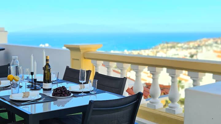 Paulmarie Family Apartment Ocean & Mountains View - Tenerife