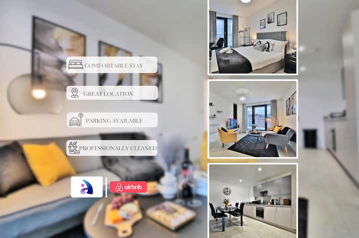 Salford En-suite Penthouse With City View Balcony - Manchester