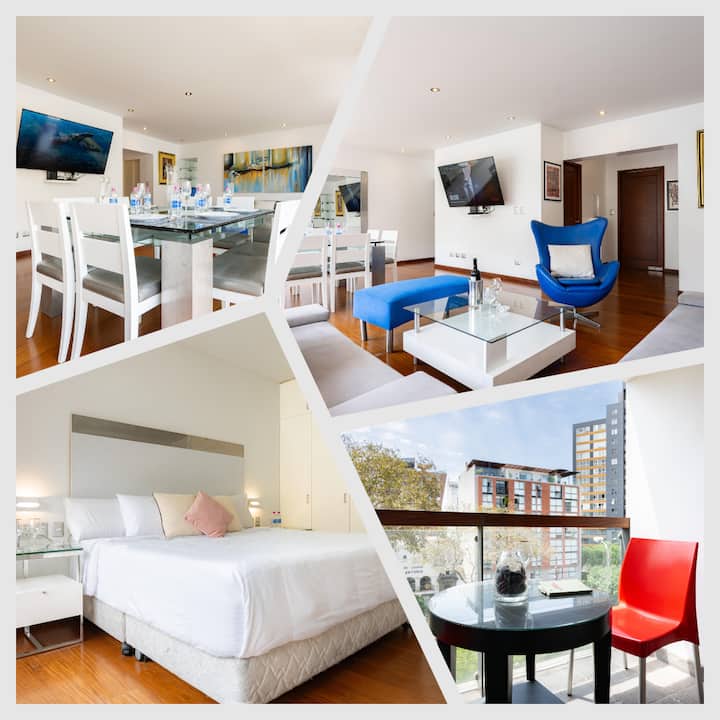 Moderno Apt De 4 Hab C/wifi100mbps+parking+balcón - Pérou