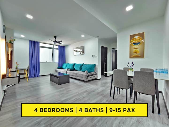 Bukit Bintang 9pax-15pax 3+1br - Kuala Lumpur