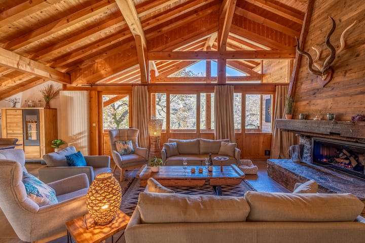 Chalet Ski 300m2 Avec Cheminée,billard,6 Chambres - Arc 1800