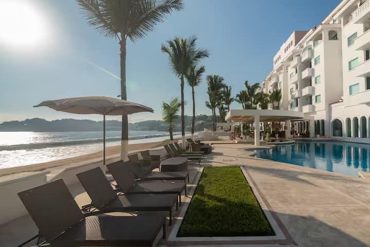 1110 Hermoso Departamento A Pie De Playa - Manzanillo