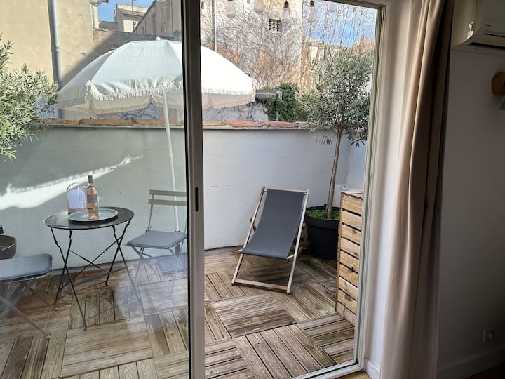 Studio Duplex Clim Terrasse à 5min Du C. Mirabeau - Aix-en-Provence