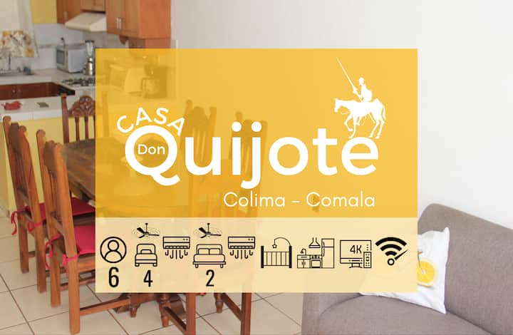 Don Quijote's House For Rest Or Work, Fast Wifi - Colima
