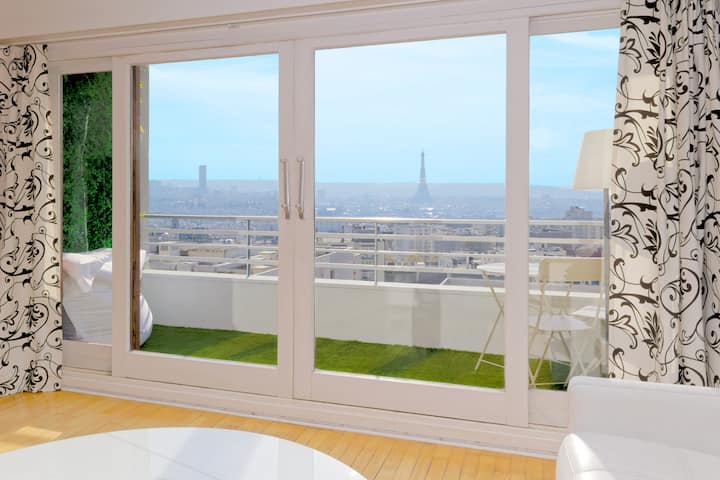Très Grand Appartement Avec Vue Sur La Tour Eiffel - Porte de Bagnolet