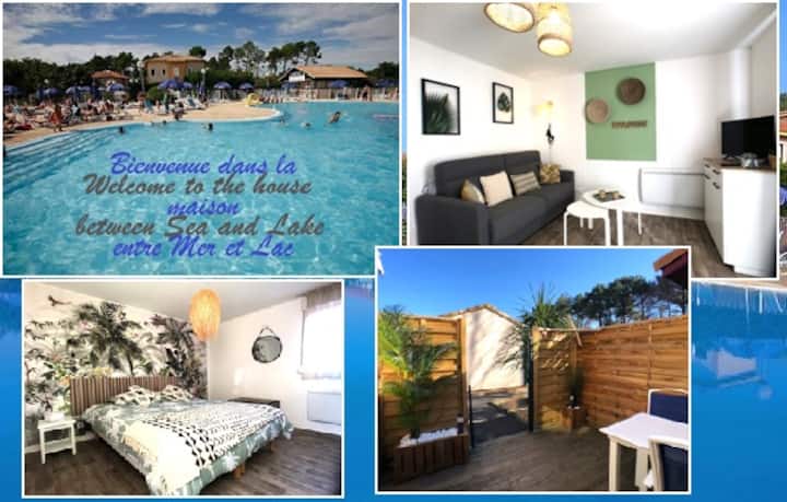 La Villa Entre Mer Et Lac, Piscine, Nature - Soustons