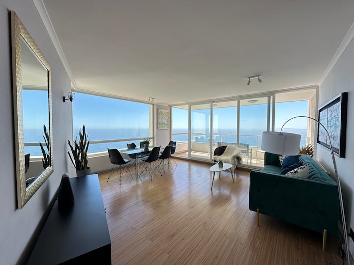 Increíble Vista Al Océano En 240°/bbq/piscina/spa - Concón