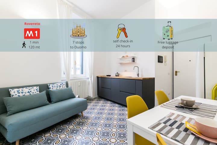 Luxury Nolo Apartment - 7 Stops To Duomo - Lodi