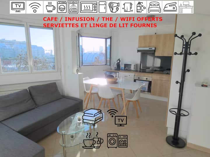 37m² Lumineux Face Gare Sncf + Café Et Thé Offerts - Orléans