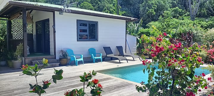 Chez Christine, Location,vacances, Piscine, Moorea - French Polynesia