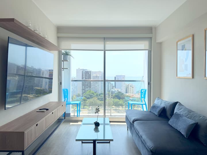 Ocean View 1br | Tv 65" | Pool | Peruvian 1609 - Lima