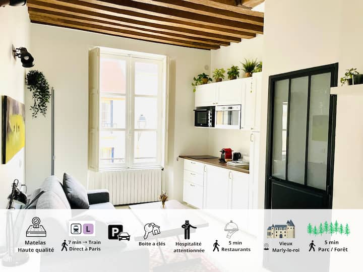 Studio | Prox - Train Et Versailles | Top Matelas - Marly-le-Roi