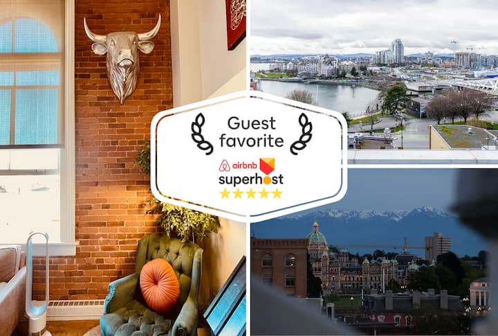 The Library - Luxe Chic Suite | Heart Of Downtown - Victoria