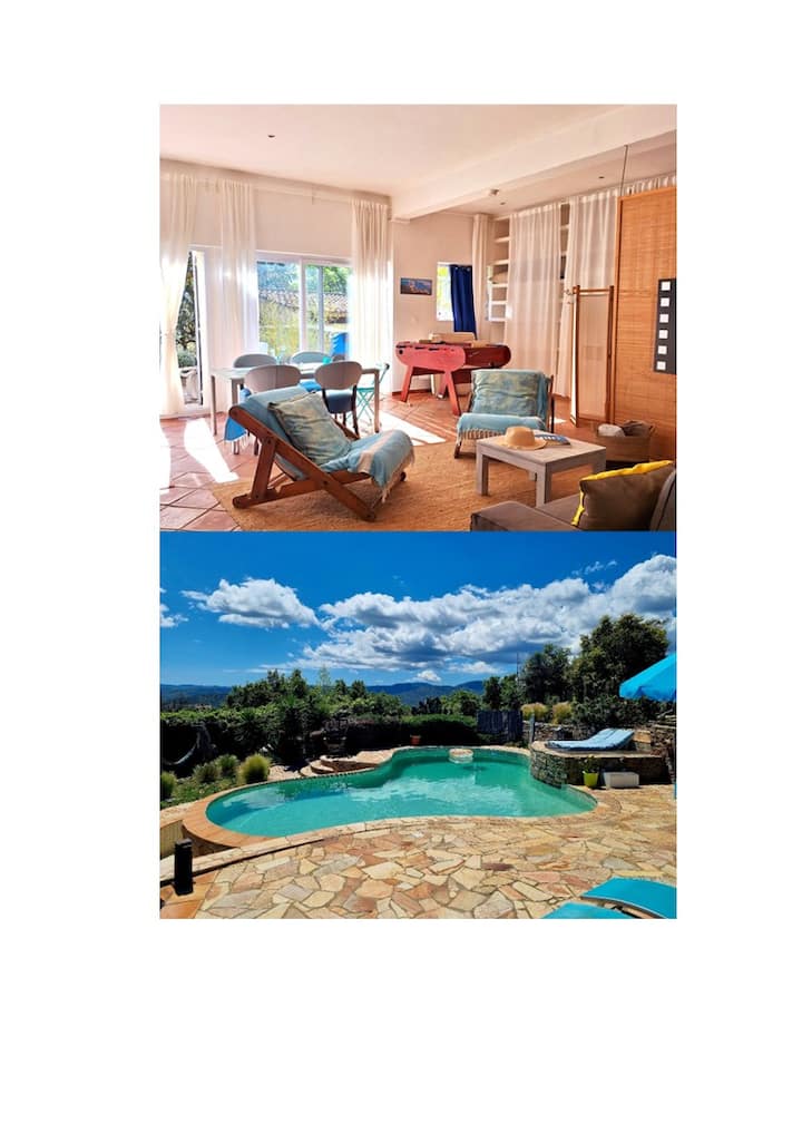 Loft 95m2 Rez De Villa Gestion Libre Piscine 2-4p - Grimaud