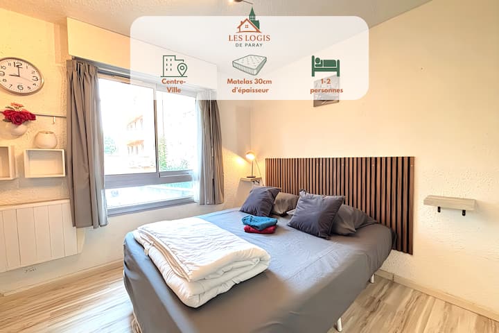 Studio N°2 Calme Et Fonctionnel Centré Pk Gratuit - Paray-le-Monial