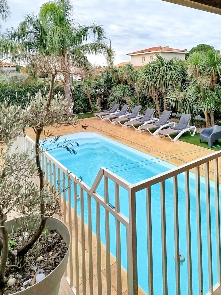 Villa Néfliers, Piscine Chauffée, Très Beau Jardin - Perpignan