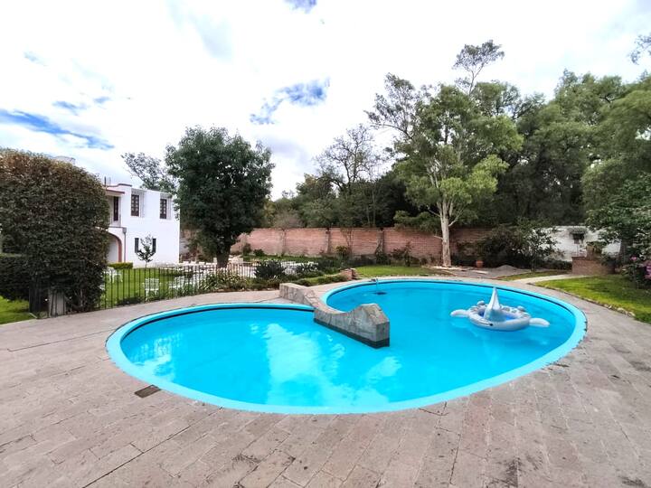 Casa Estilo Colonial Mexicano Con Alberca Privada. - Tequisquiapan