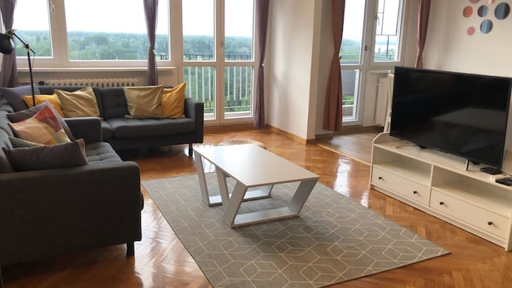 Panoramic River View, 3br, 5 Min To Center - Belgrade