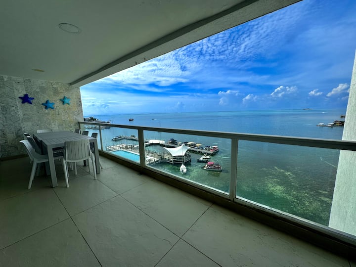 Ph De Lujo Con Vista Al Mar Y Playa Privada - San Andrés