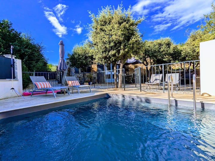 Charmant Gîte Mazet Lo Garric Avec Piscine - Pézenas