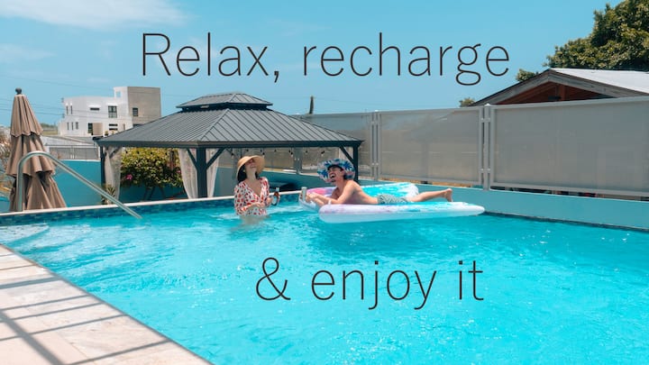Healing Oasis: San Rafael Poolside Studio - Lajas