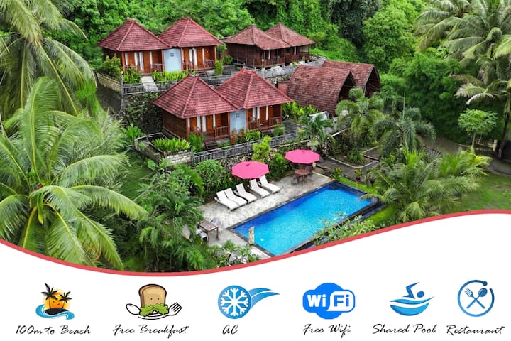 Sweet Cabins Across Of The Beach - 4 Private Rooms - Bali