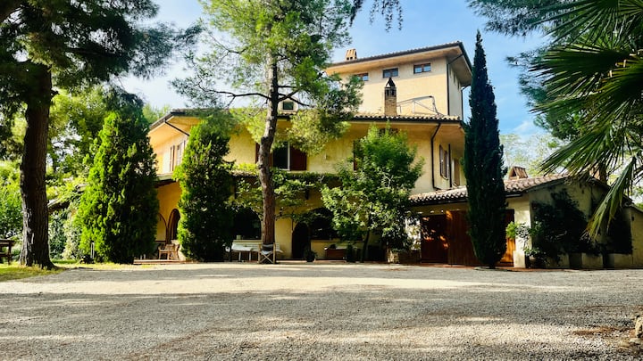 House Of Leaves: Trees, Swimming Pool And Tennis - Pineto