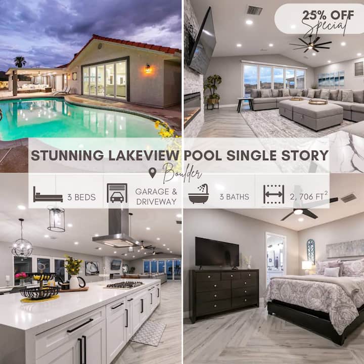 Stunninglakeview Pool Singlestory/msg Us For Info - Boulder City, NV