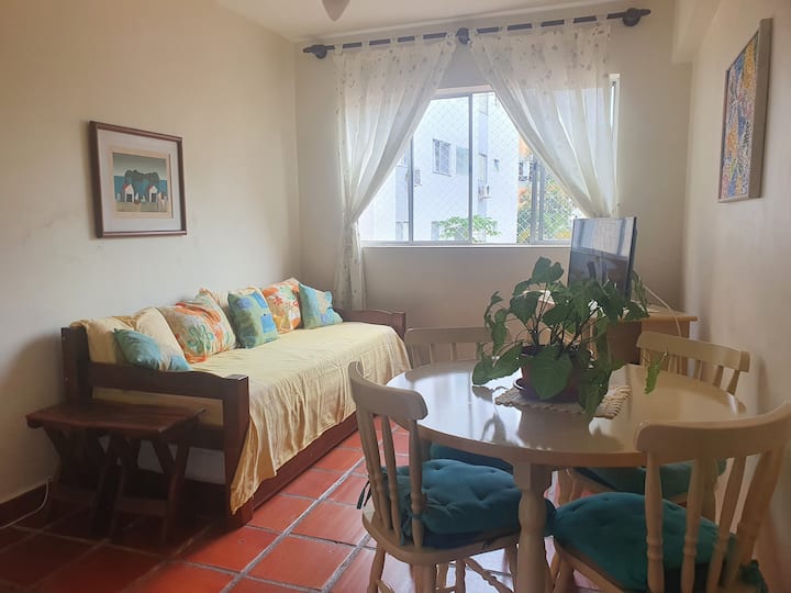 Ap Tombo Duas Quadras Da Melhor Praia Do Guarujá - Guarujá