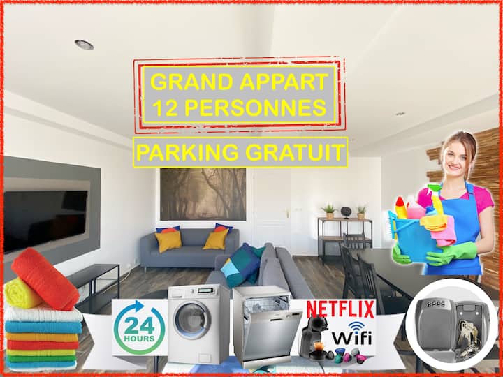 22 Chic Et Cosy, Free Parking, Jeux, Wifi, Netflix - Saint-Étienne