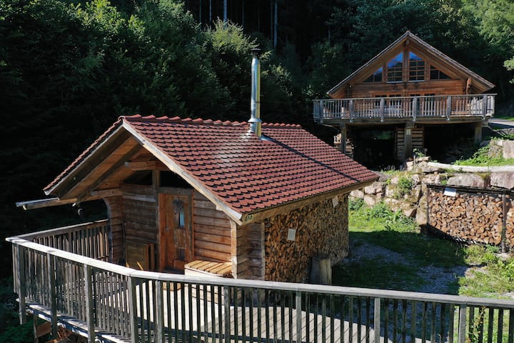 Romantikhütte *Holzherd *Bettwäsche *Handtücher - Black Forest