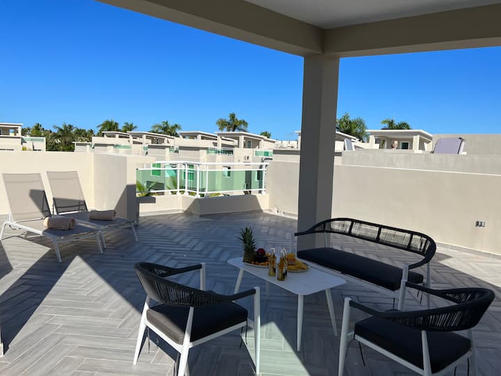 Penthouse* Private Beach Escape -All-in-one Resort - Punta Cana