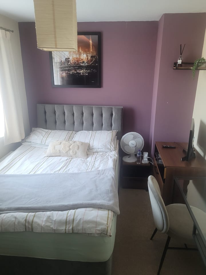 Nice And Quiet Place To Sleep. With Desk + Tv - Luton