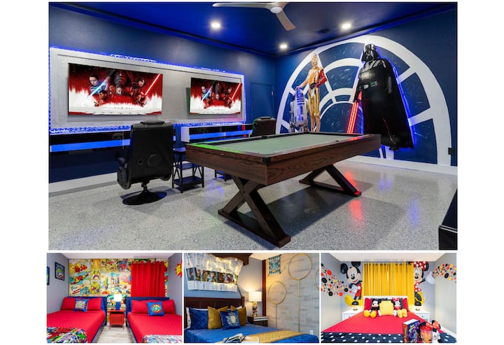 Just Renovated, Themed 7br, Heated Pool, Game Room - Kissimmee
