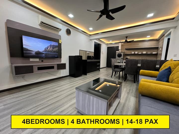 4bedrooms @ Downtown Condo(14pax-18pax ) - Kepong