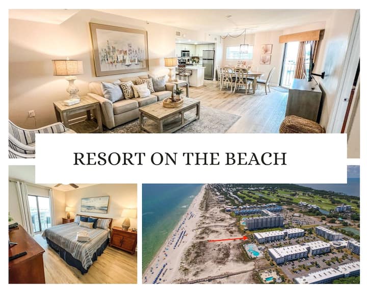 Beach View Condo, Indoor Pool Sleeps 10 /King Bed In Fort Morgan, Steps To Beach - Alabama