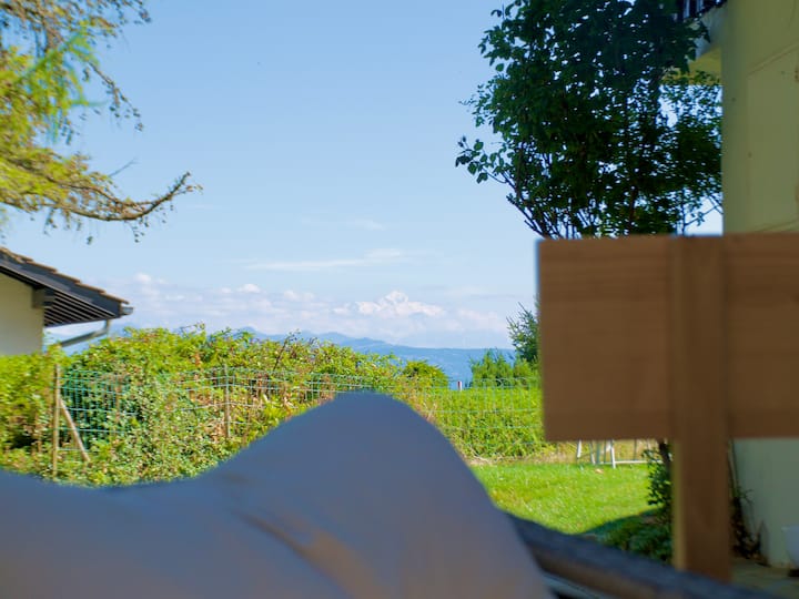 Studio Apt Dans Un Chalet, Jardin Privé Avec Vues - Nyon