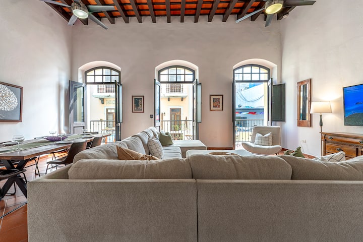 Huge 3br • Walk Everywhere • Balconies • King Beds - San Juan, Puerto Rico