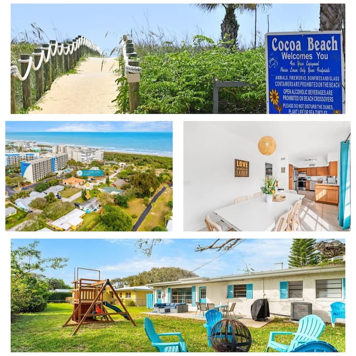 Walk To Beach |Spacious Home |Huge Yard |Game Room - Cocoa Beach, FL