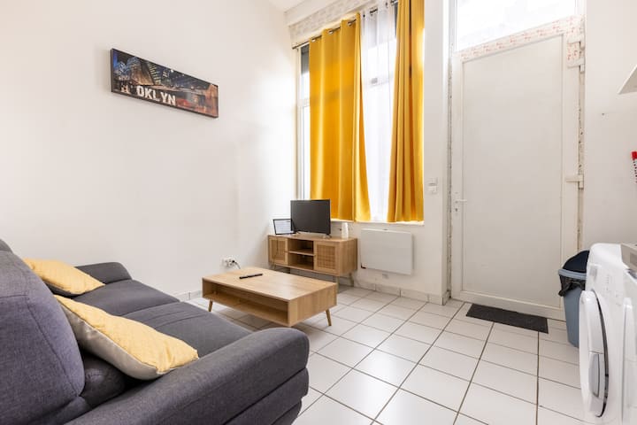Appart Cosy 2p- Proche Métro, Lille à 15 Min - Roubaix