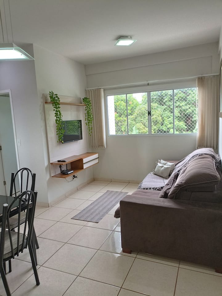 Apartamento 3km Praia Clube Com Climatizador - Uberlândia