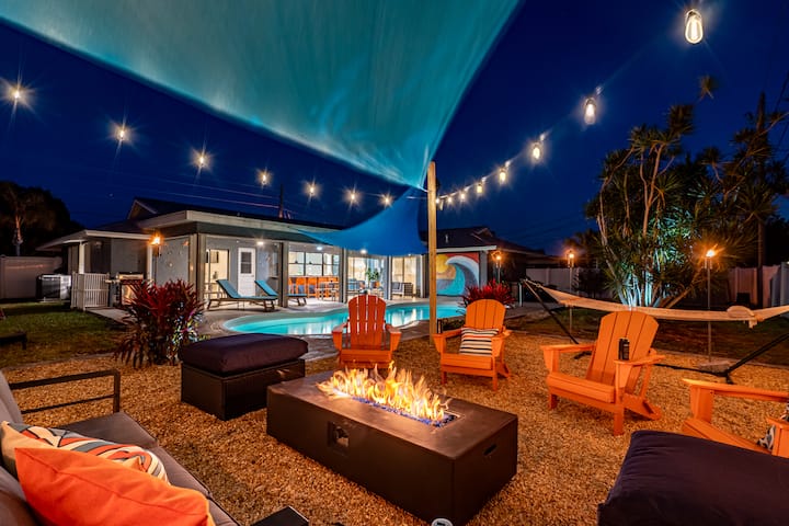 Upscale Oasis By Beach *Private Pool *Fire Pit - Jensen Beach, FL
