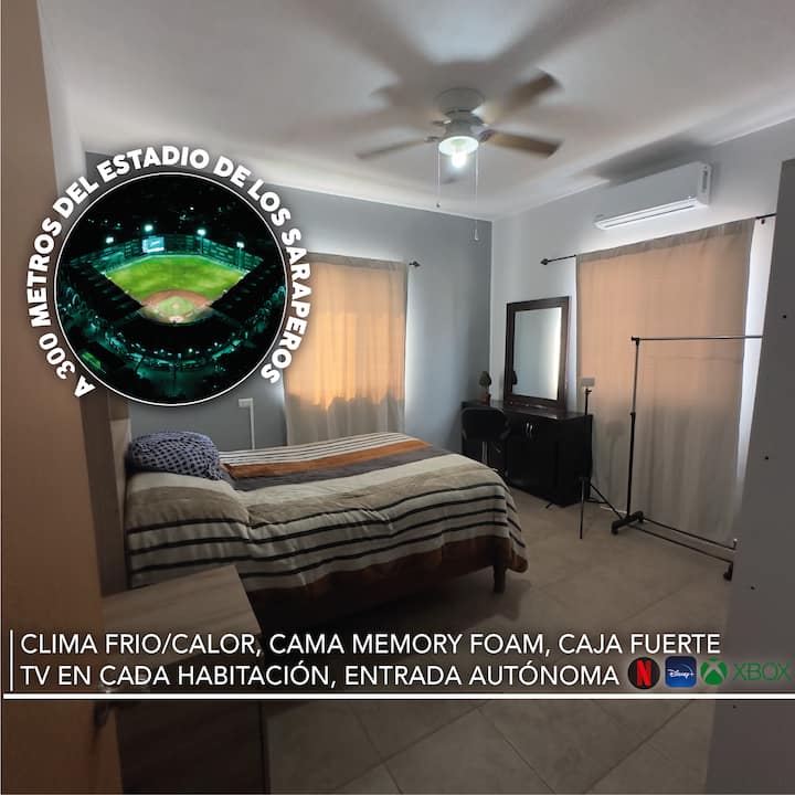 Departamento 1-4 Huéspedes, Céntrico Cómodo Seguro - Saltillo