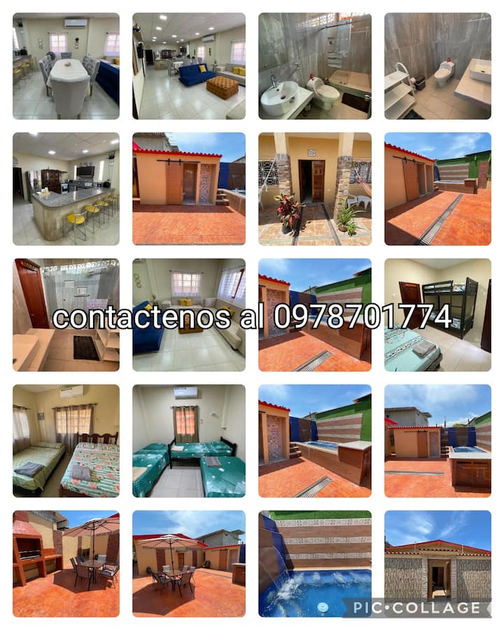 Jacuzzi  House Remodeled  3 Bths, 9 Beds All A/c - Ballenita