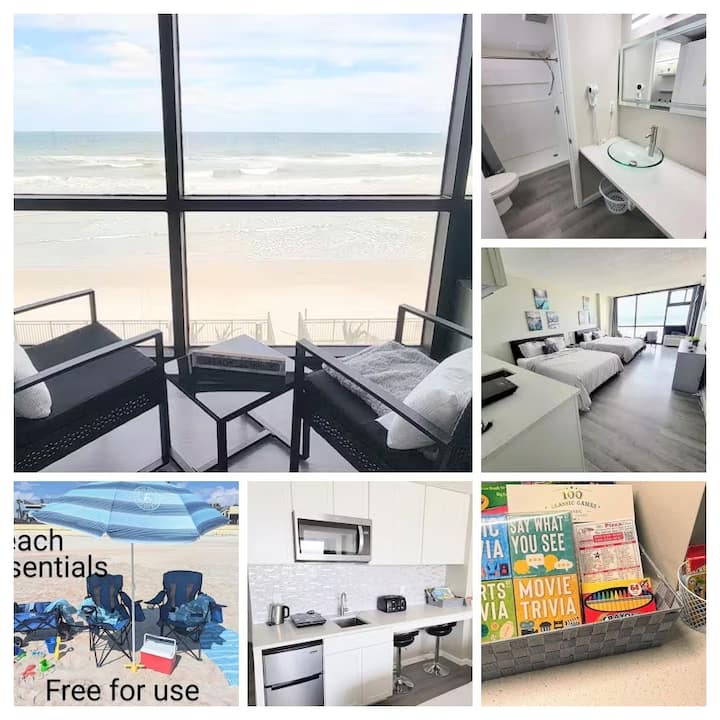 Luxury Renovated Direct Oceanfront W/ Beach Gear! - Daytona Beach Shores, FL