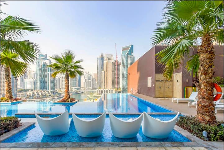 Best Tower In Dubai Marina Gate Boho Chic 1br - Dubai