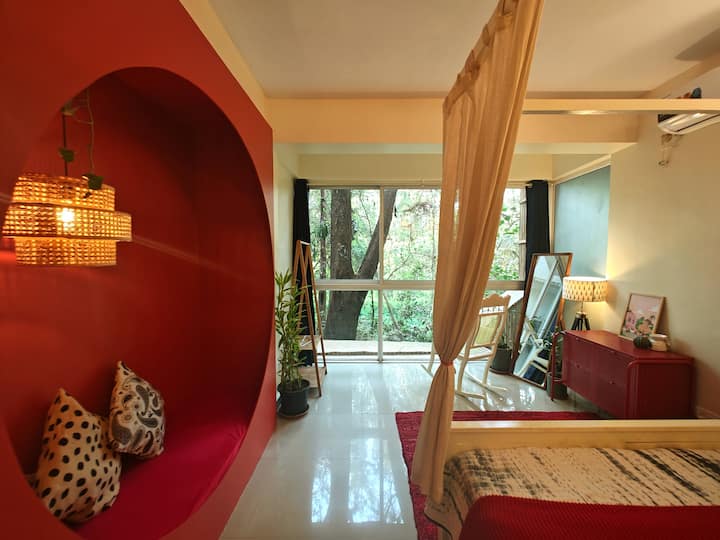 Nile W/pool & Projector - The Pause Project 1bhk - Goa