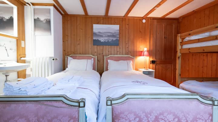 1bois-gentil-2 Lits 90cm+2 à éTage-sdbain Partagée - Leysin